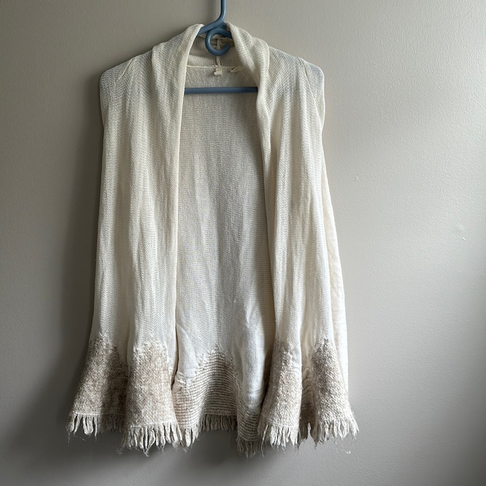 Anthropologie Moth Nevis Cream Sweater - Gem